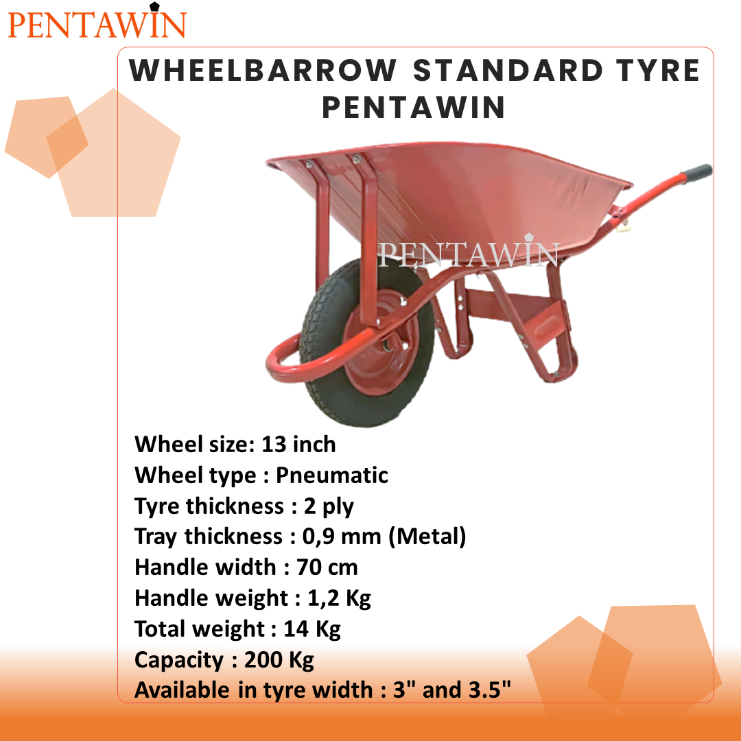 Wheelbarrow Standard Tyre Pentawin – Pentawin